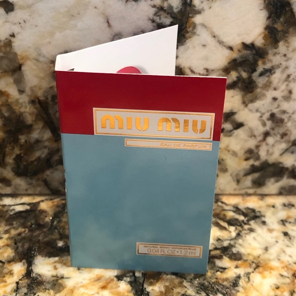 Miu Miu | Bath & Body | Miu Miu Sample Vial Spray Card | Poshmark